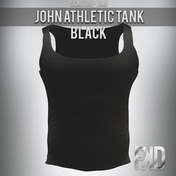 Second Life Marketplace - [FKD] JOHN ATHLETIC TANK - BLACK